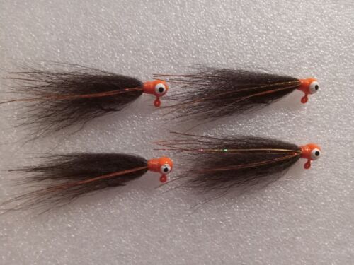 Smoo's Custom Jigs (4) 1/16 Oz. Fox Hair Jigs Brown. *147 | eBay