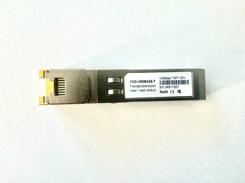 NetApp X6568-R6 Compatible 1000BASE-T SFP Copper 100m Transceiver ...