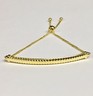 14kt Yellow Gold 9.25 Friendship bracelet w/ ANCHOR-Adjustable slide ...