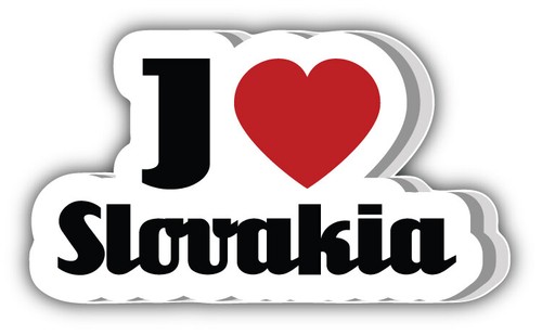 I Love Slovakia Slogan Cloud Car Bumper Sticker Decal | eBay