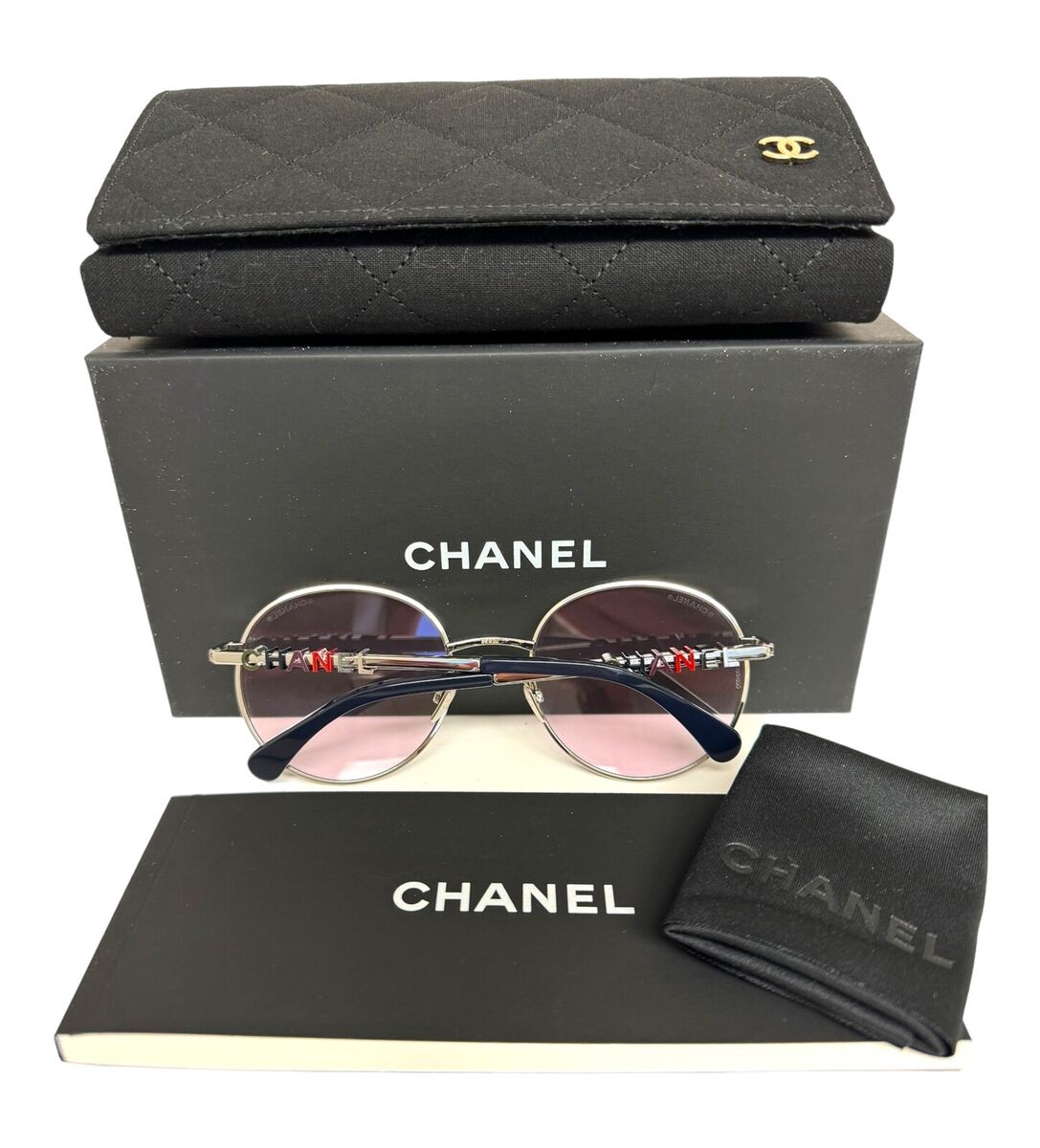CHANEL Pink Round Sunglasses for Women | eBay CHANEL Pink Round Sunglasses for Women | eBay
