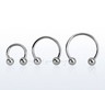 2pcs. 16G Surgical Steel Horseshoe Circular Barbell Earring Tragus ...