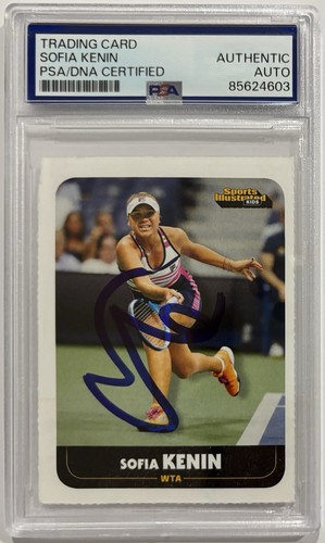 Sofia Kenin Signed 2020 SI Kids Sports Illustrated Card Auto PSA Tennis ...