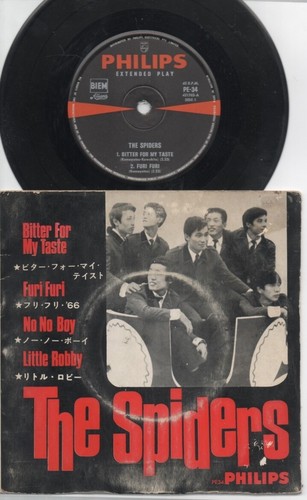 THE SPIDERS One Of The Rarest 1966 Aust Only 7" OOP Japan Beat Philips ...