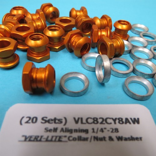 1/4-28 Self-Aligning Nut Collar & Washer Sets “VERI-LITE” VLC82CY8AW Hi ...