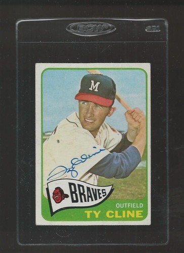 Ty Cline Signed Auto 1965 Topps #63 Baseball Card Autograph | eBay