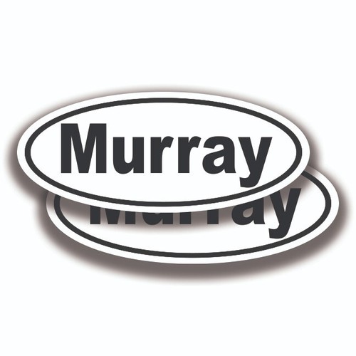 MURRAY NAME DECALs 2 Stickers Bogo Car Truck Bumper Window | eBay