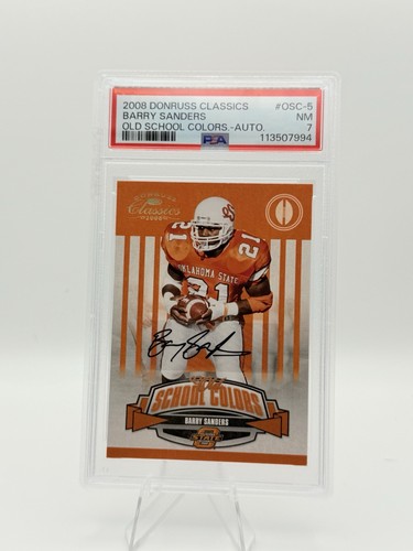 2008 Donruss Classics Barry Sanders Auto Card #OSC-5 NM 7 /20 | eBay