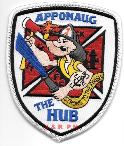 Warwick Engine-1 / Rescue-1 "Apponaug - The Hub", RI (3.75" x 4.5 ...