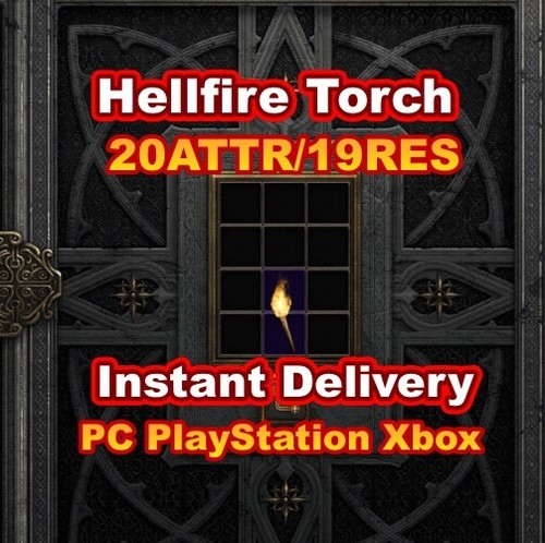Hellfire Torch 20/19 ⭐ Ladder S12 /NL Diablo II Resurrected D2R SC PC ...