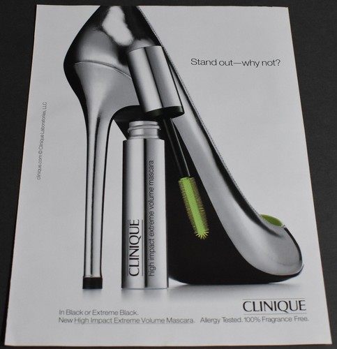 2012 Print Ad Clothing Fashion Style Art Clinique Stand out why not ...