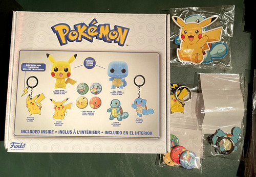 Funko Pop! Games Pokemon Box Gamestop Exclusive Key Chains Buttons ...