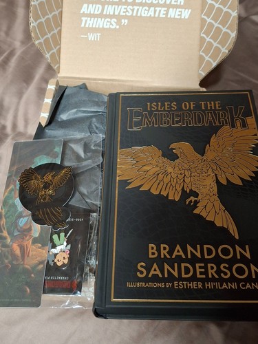 Isles of the Emberdark + Pin, Bookmark, Sticker - Dragonsteel -Brandon ...