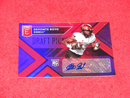 DEVONTE BOYD BENGALS UNLV 2018 ELITE DRAFT PICKS AUTO RC #170 (AG797 ...
