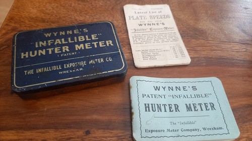 Vintage Wynne's Infallible Photographic Exposure Light Tin/ Booklet ...