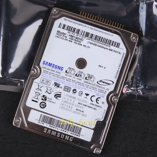For SAMSUNG HM160HC 160 GB 2.5" 5400 RPM PATA IDE Hard Disk Drive HDD ...
