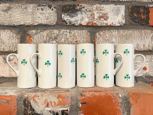 6 Vintage LA GARDO TACKETT SCHMID SHAMROCK IRISH COFFEE ESPRESSO CUPS ...
