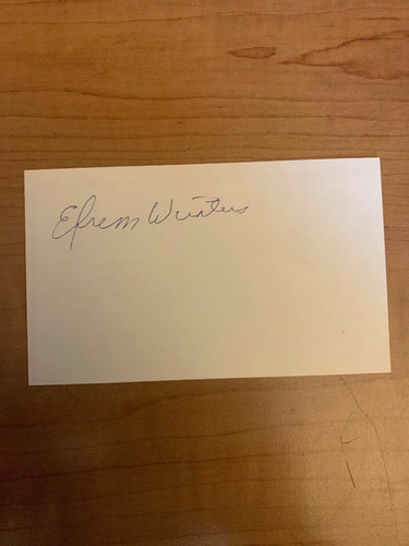 EFREM WINTERS - ILLINOIS BASKETBALL - AUTHENTIC AUTOGRAPH SIGNED- B4092 ...