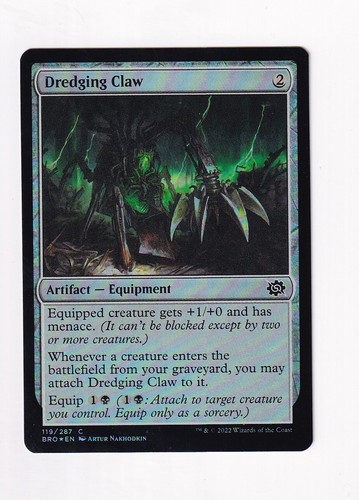 2022 MTG MAGIC THE GATHERING THE BROTHERS' WAR FOIL DREDGING CLAW (#2 ...