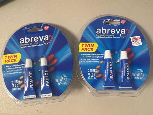 | Lot of 2 | Abreva Cold Sore/Fever Blister Treatment Exp:12/24 ...