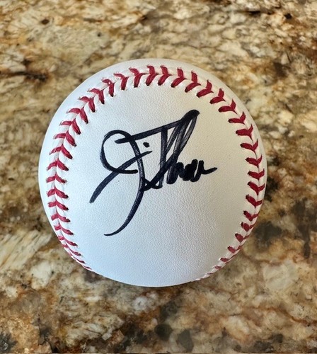 JIM THOME Autographed Signed Rawlings OML Baseball Side panel | eBay