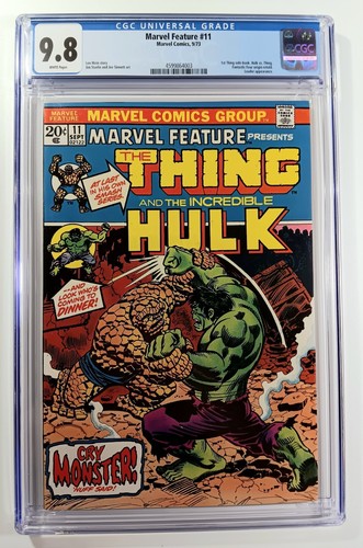 Marvel Feature #11 CGC 9.8 WHITE NM/MT 1973 Marvel 1st Solo Thing ...