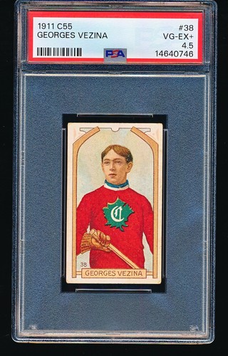 1911 C55 GEORGES VEZINA Rookie #38 PSA 4.5 - No Creases | eBay