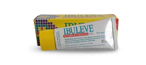 Ibuleve Max Strength Pain Relief 10 % Gel - 30g - Gets Absorbed Fast ...