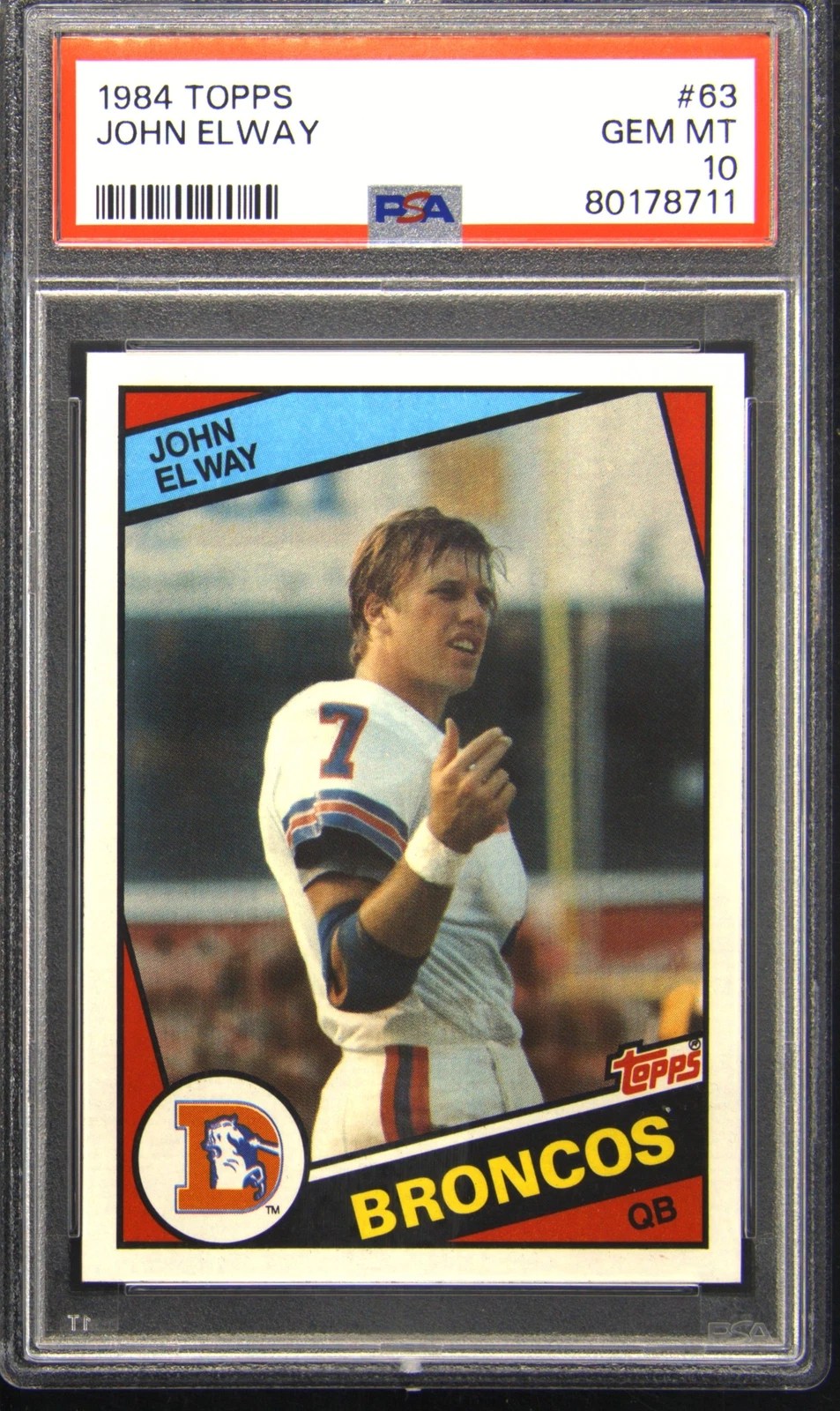 John Elway 1984 Topps #63 Base Price Guide - Sports Card Investor