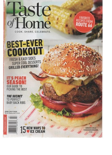 Taste of Home Magazine June/July 2020 Best-Ever Cookout (Route 66 ...