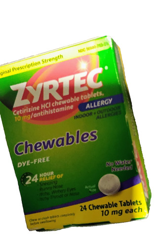 Zyrtec chewable 24ct 10mg | eBay
