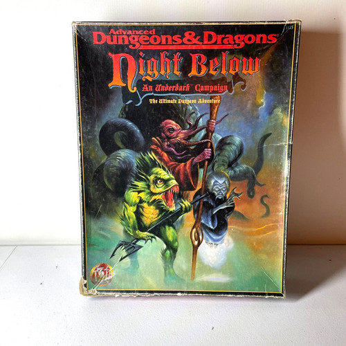 AD&D Night Below An Underdark Campaign Box Set 1125 TSR adventure ...