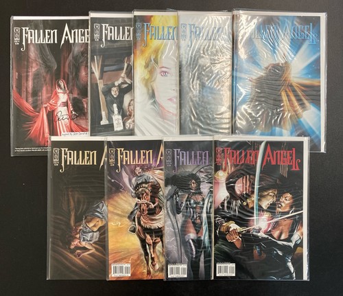Fallen Angel #1-27 Lot of 9 1-9 DC IDW (Issue 1 SIGNED by Peter David ...
