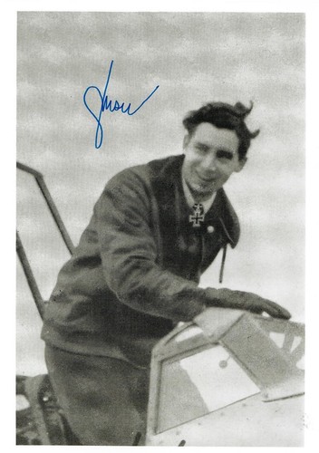 Wilhelm Johnen Signed 8x10 Photograph (d) WWII German Ace 34 V | eBay