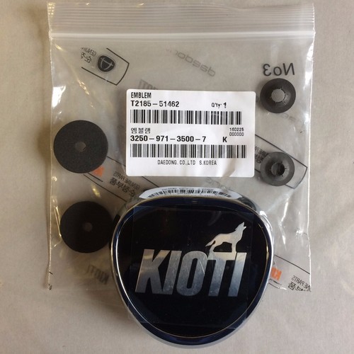 New OEM KIOTI T2185-51462 Kioti Front Hood Emblem / Decal for tractor ...