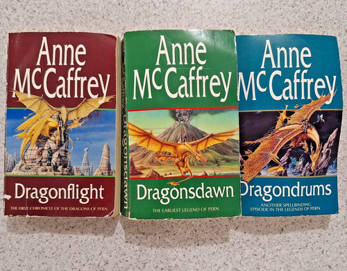 Dragonflight, Dragonsdawn & Dragondrums by Anne McCaffrey Vintage PB ...