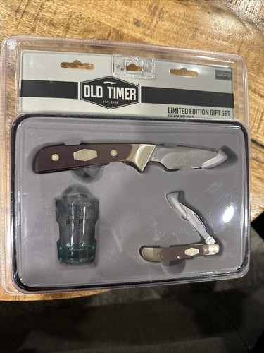 Old Timer 2 Knife Limited Edition Gift Set With Shot Glass And ...