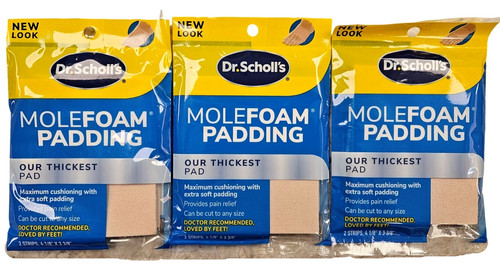 Dr. Scholls Molefoam Padding 2 strips ( 3 pack ) 11017149002| eBay