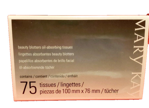 MARY KAY BEAUTY BLOTTERS OIL-ABSORBING TISSUES~ Pk of 75 TISSUES ...