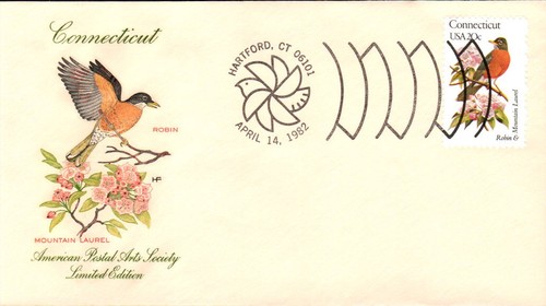 #1959 Connecticut Birds - Flowers APAS FDC (35119821959001) | eBay