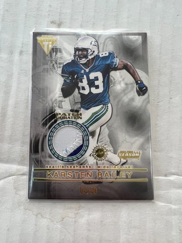 Karsten Bailey 2001 Pacific Private Stock Titanium Patch #87 #08/50 ...