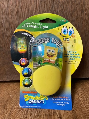 Spongebob Color Changing LED Night Light | eBay