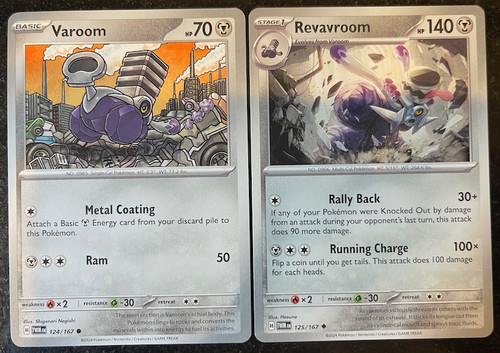Varoom - 124/167 + Revavroom - 125/167 - Evolution Set - Twilight M ...