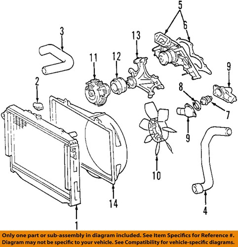 TOYOTA OEM-Engine Water Pump 1610009201 | eBay