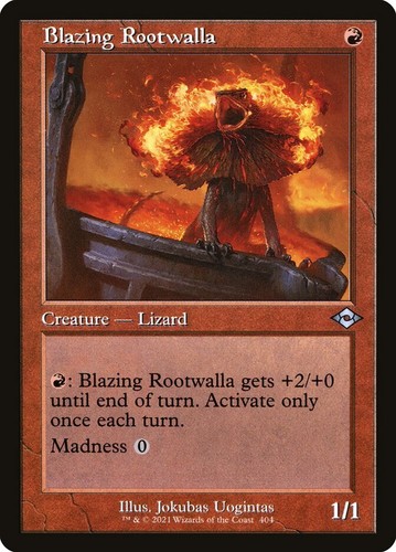 MTG Magic the Gathering Blazing Rootwalla (404/765) Modern Horizons 2 ...