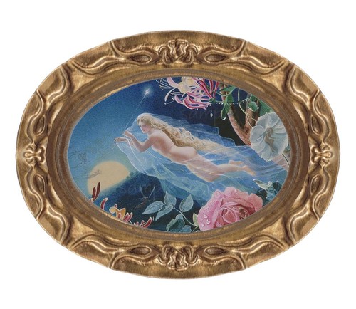 Moonlit Fairy Miniature Dollhouse Art Picture 8623 | eBay