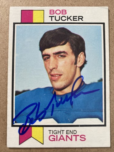 1973 Topps #80 Bob Tucker Signed AUTO Autographed Card - New York ...