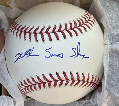 MATT SHAW HAND SIGNED FULL NAME AUTOGRAPHED BASEBALL Chicago Cubs 1st ...