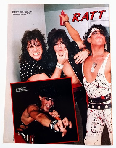 RATT~Original 1980s Mini-Poster~Vintage Creem Metal Rock Magazine Pinup ...