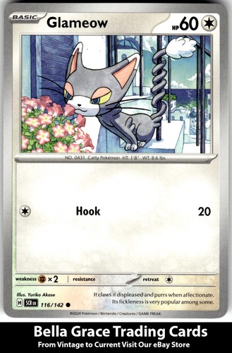 Glameow #116/142 SV07: Stellar Crown Pokemon Common | eBay